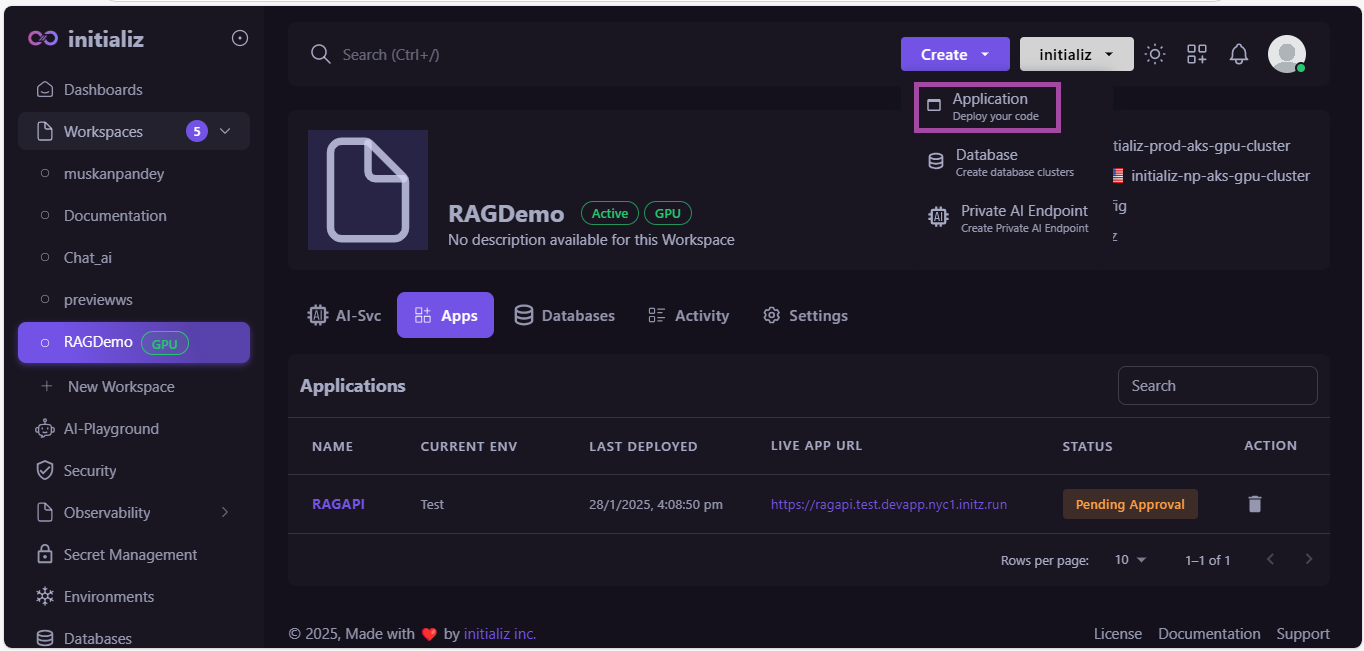 How To Build RAG Application | initializ Documentation